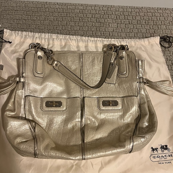 Coach | Bags | Coach Flagship Gold Tote | Poshmark